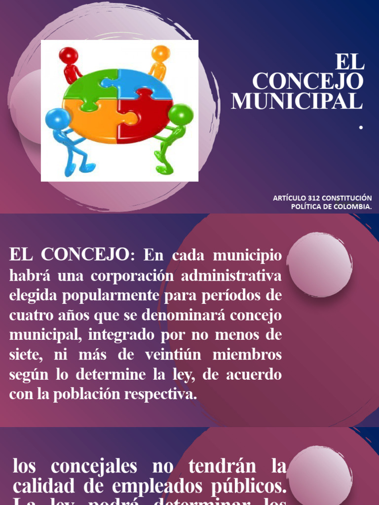 Funciones y Estructura del Concejo Municipal | PDF | Gobierno local ...