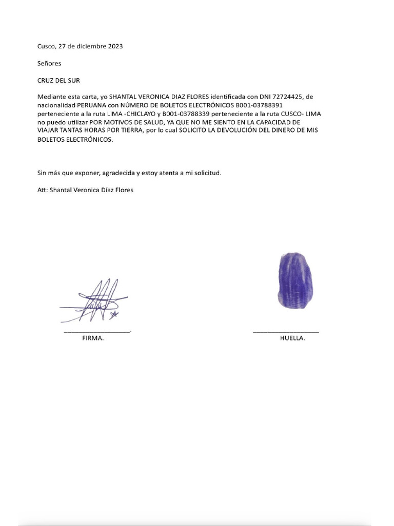 Carta Simple | PDF