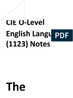 English Language Notes (1123) - Caienotesofficial | PDF | Ellipsis ...