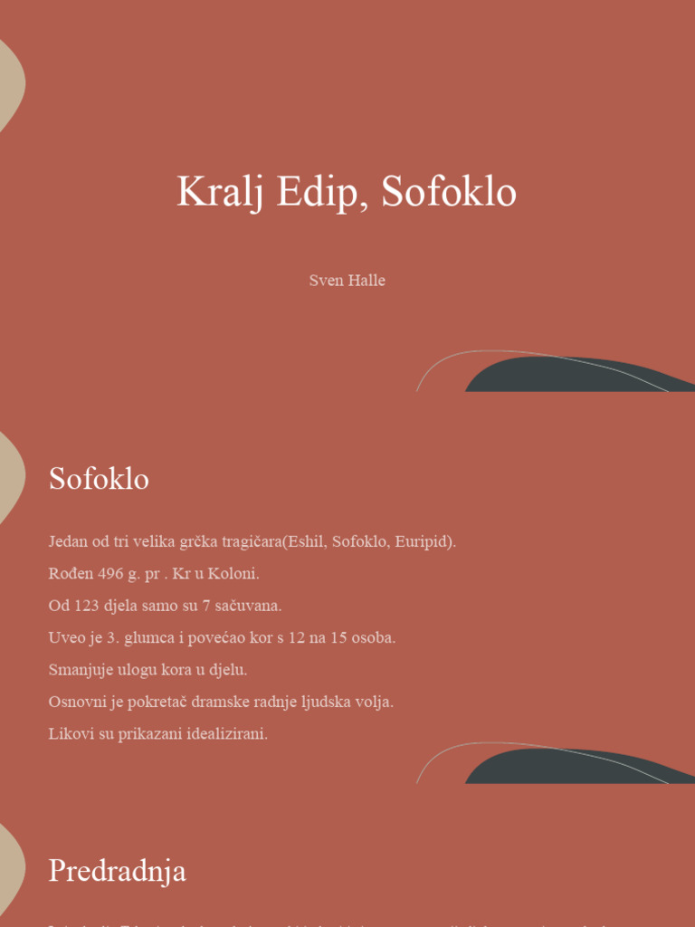 Kralj Edip, Sven Halle | PDF