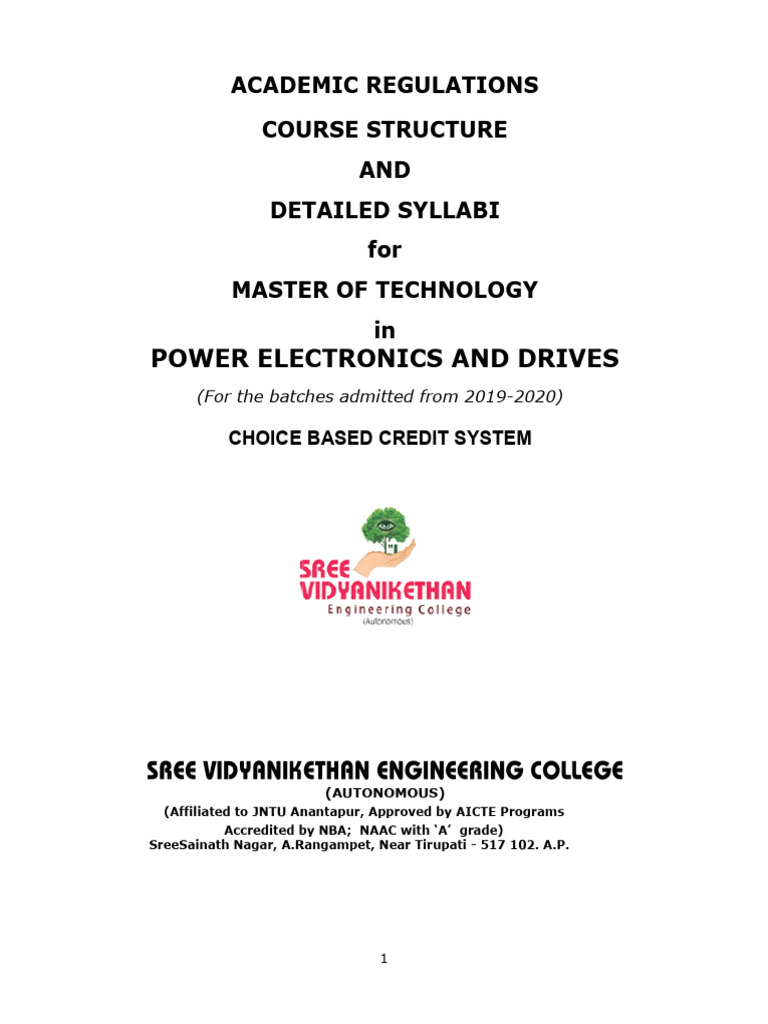 Svec 19 Regulations Ped Syllabus. | PDF | Thesis | Massive Open Online Course