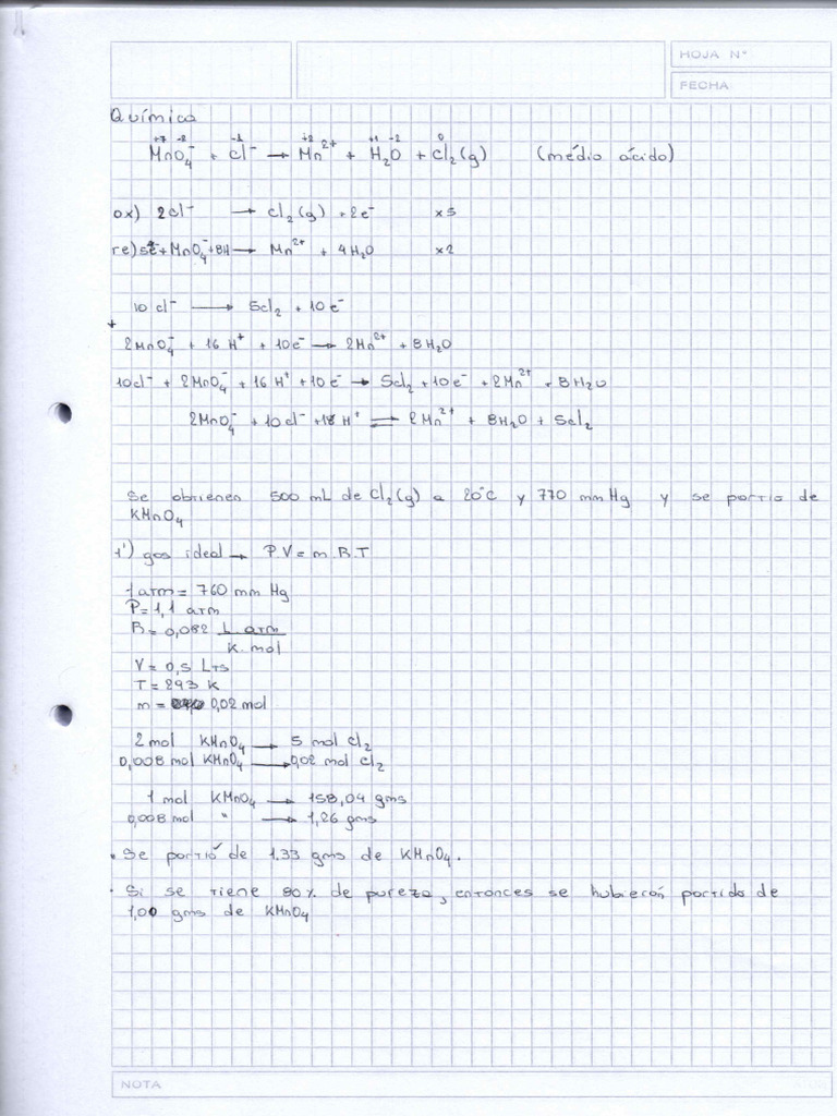 Ejercicio OM6 Química2013 | PDF