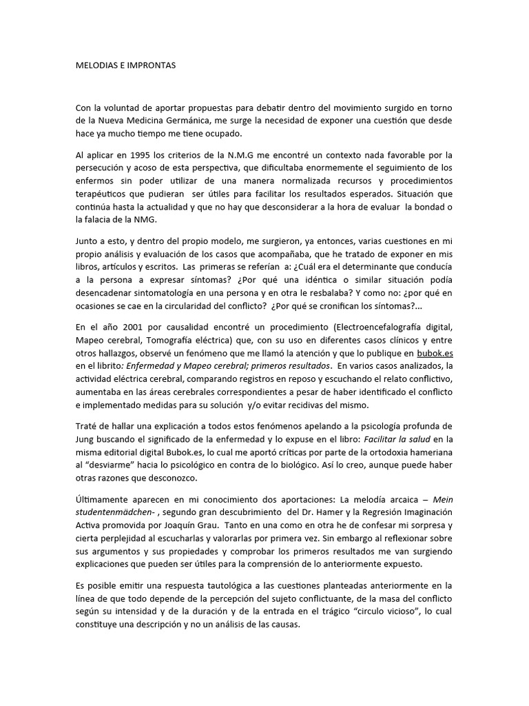 Melodias e Improntas | PDF | Trauma psicólogico | Sicología