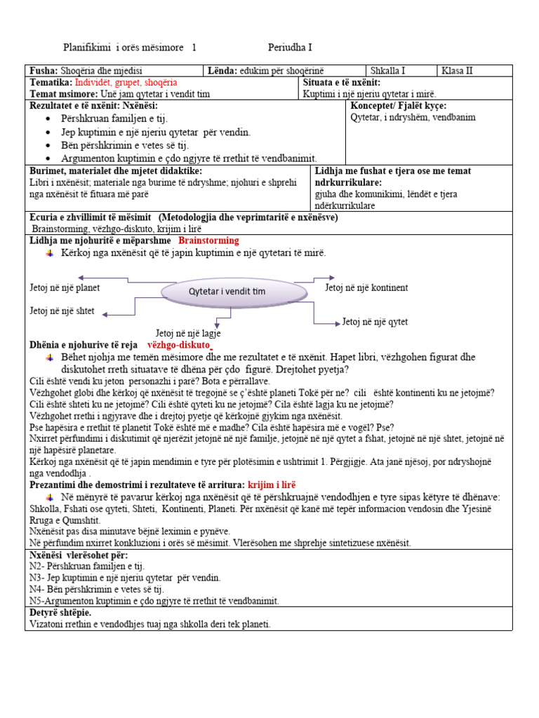 Eduk Per Shoqerine Albas 2022-2023 Periudha I | PDF