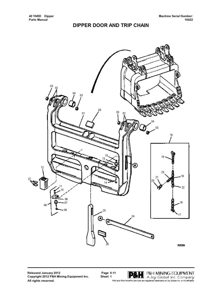 Dipper Door 40 Yd3 2800XPA (1) | PDF
