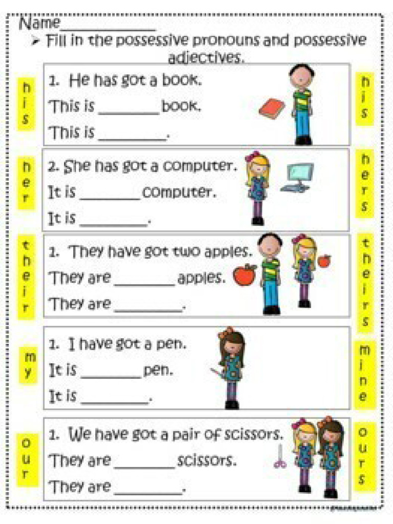 Possessive-Pronouns - InglÊs | PDF