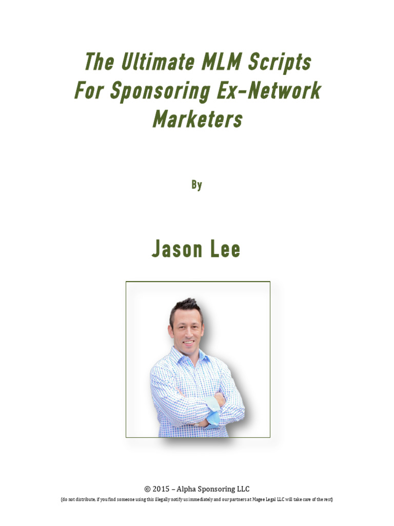 The Ultimate MLM Scripts For Sponsoring Ex-Network Marketers (PDFDrive ...