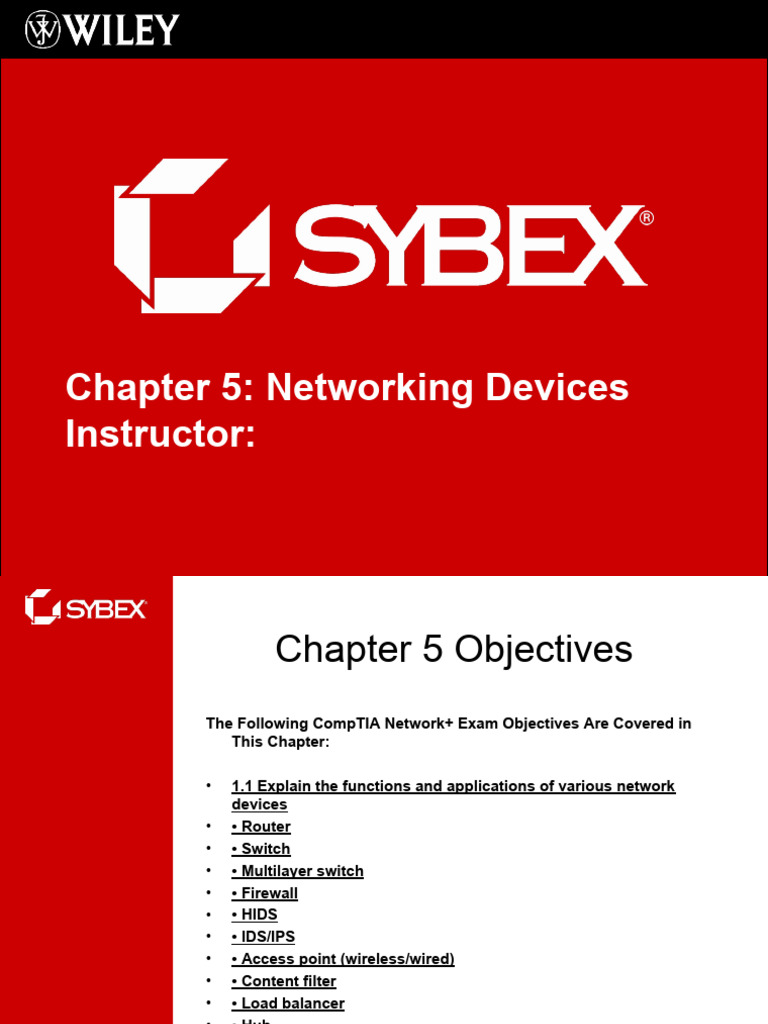 Ch.5 Networking Devices | PDF | Computer Network | Network Interface Controller