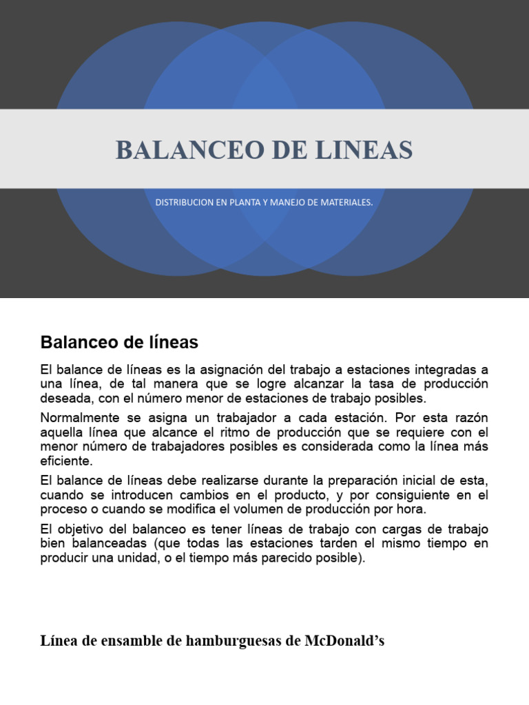 Balanceo de Líneas en Producción | PDF