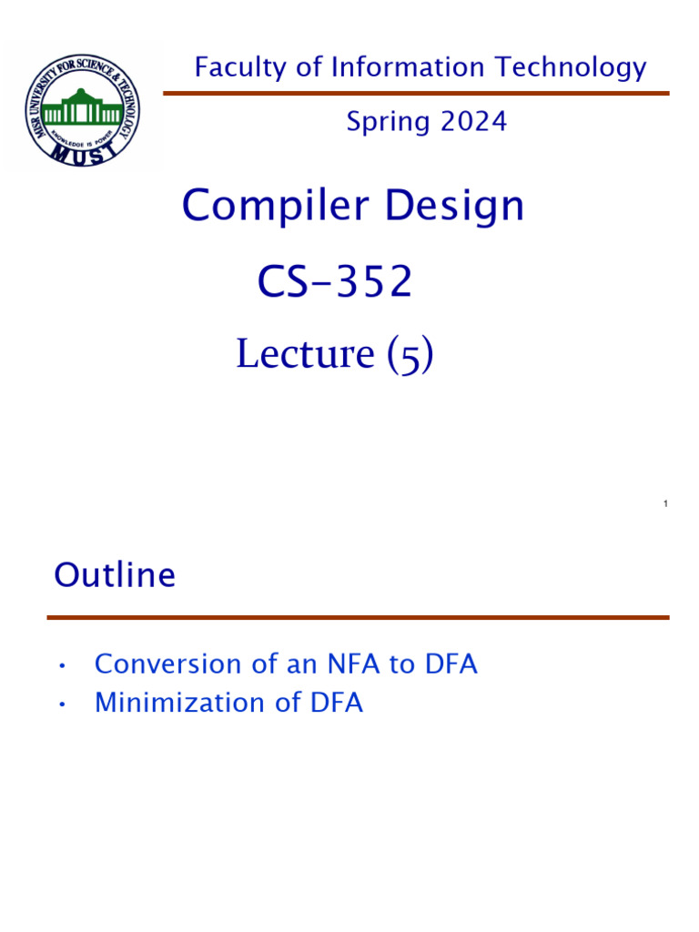 CS-352 - Spring 2024 - Lec5 | PDF | Algorithms
