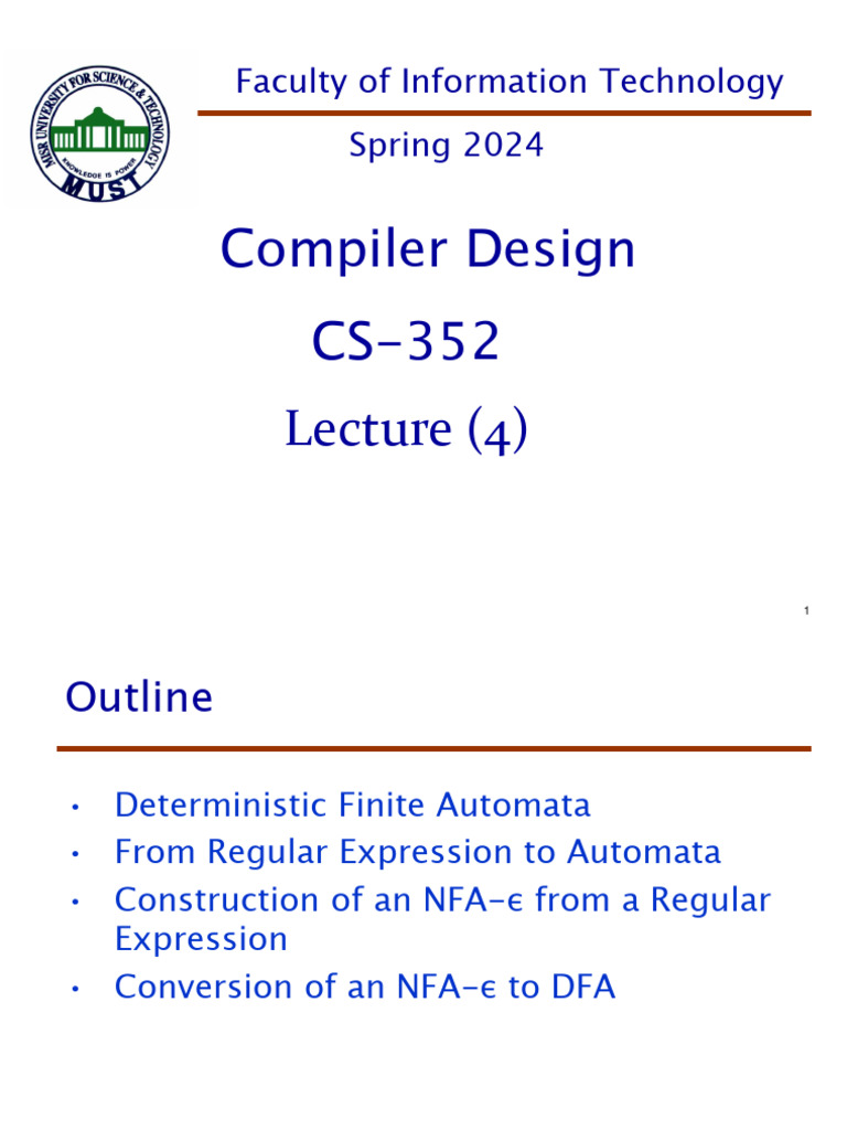 CS-352 - Spring 2024 - Lec4 | PDF | Computational Science | String (Computer Science)
