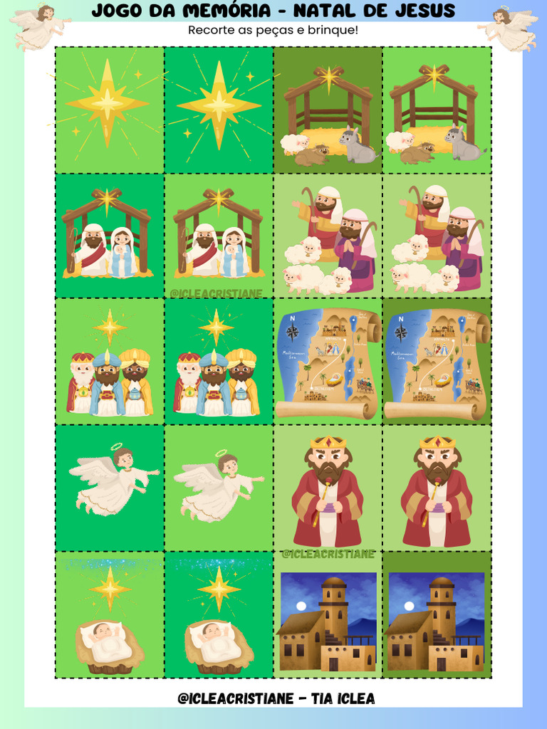 Jogos Da Memória Natal de Jesus | PDF