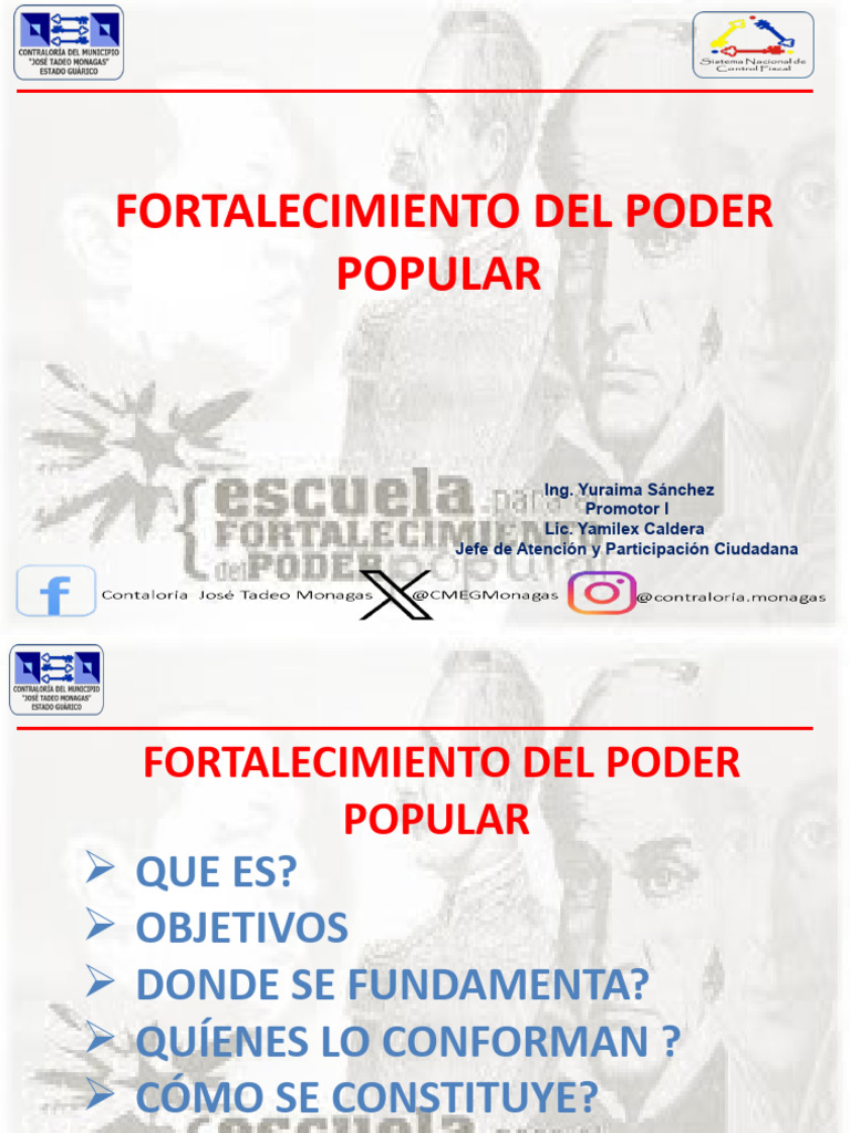 Fortalecimiento del Poder Popular | PDF | Democracia | Ideologías políticas