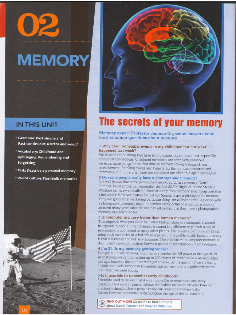 Unit 2 - Memory - Cutting Edge | PDF | Memory | Psychology