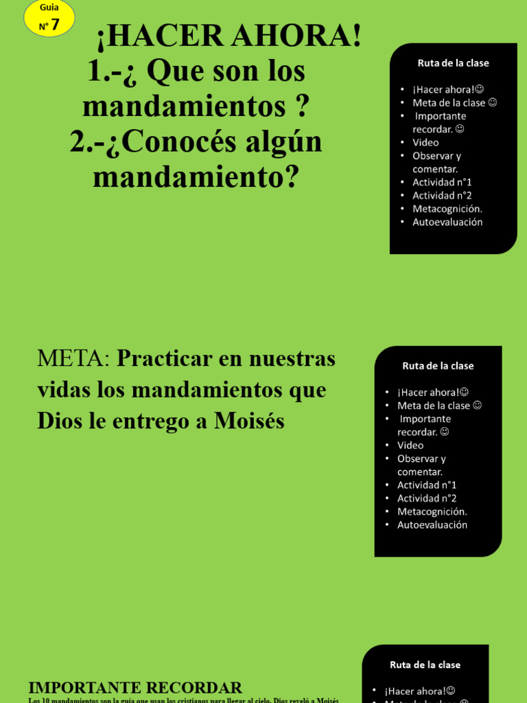 Ppt de Los 10 Mandamientos | PDF | Diez Mandamientos | Moisés