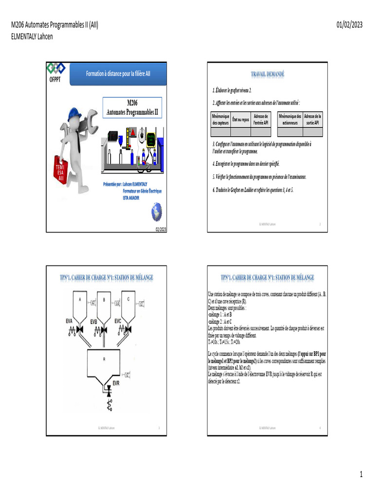 M206 Automates Programmables II | PDF | Perçage | Perceuse