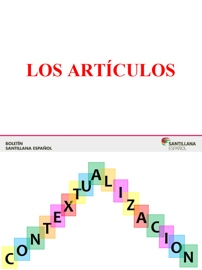 14 03mar PPT Los Articulos | PDF | Sustantivo | Idiomas