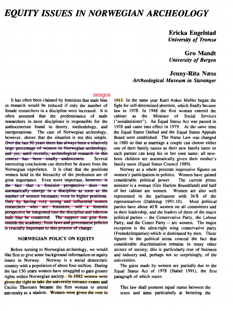 Engelstad 1994 | PDF | Norway | Archaeology