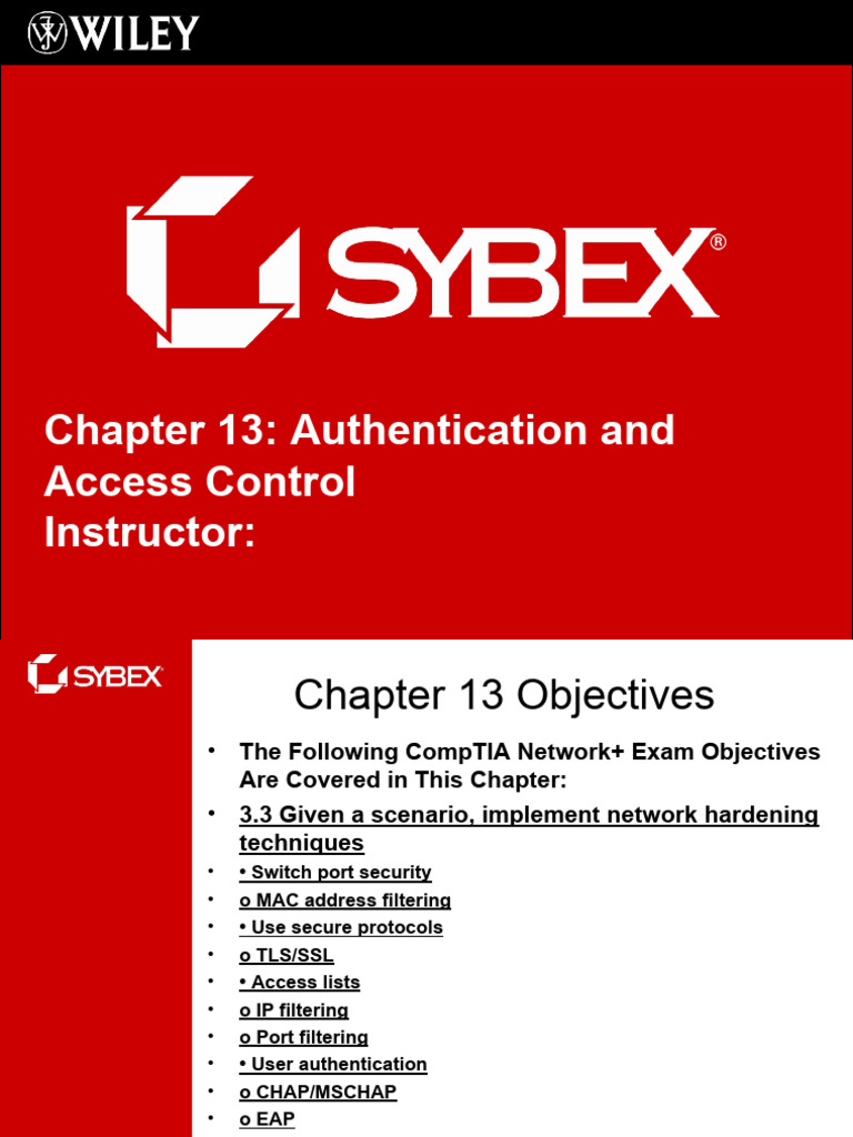 Ch.13 Authentication and Access Control | PDF | Virtual Private Network | Computer Network