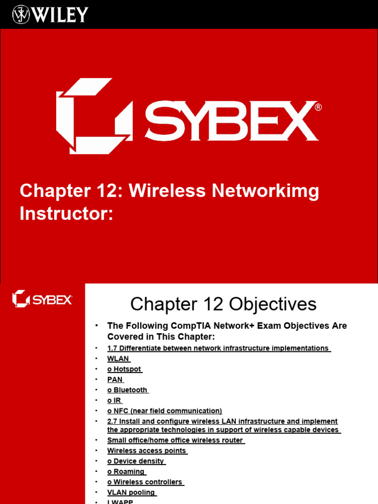 Ch.12 Wireless Networking | PDF | Ieee 802.11 | Wireless Lan