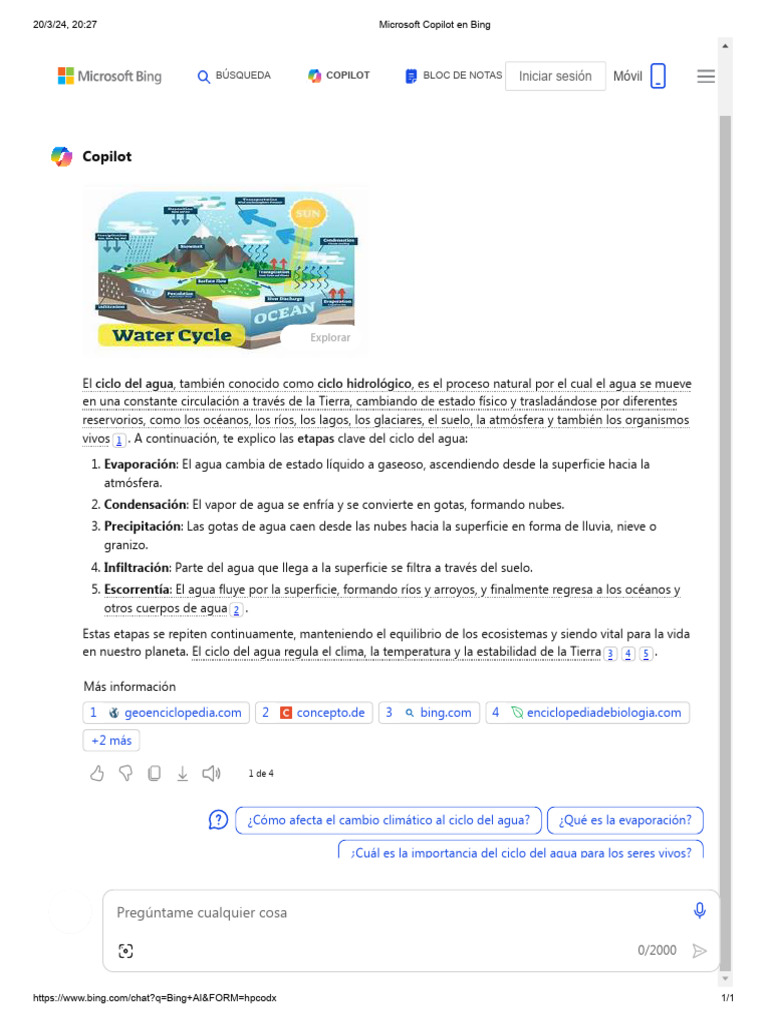Impacto del Cambio Climático en el Agua | PDF | El ciclo del agua | Agua