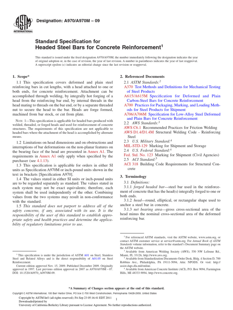 Astm A970m | PDF | Electronic Data Interchange | Welding