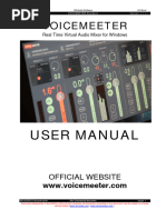 VoicemeeterBanana UserManual | PDF | Equalization (Audio) | Application Programming Interface