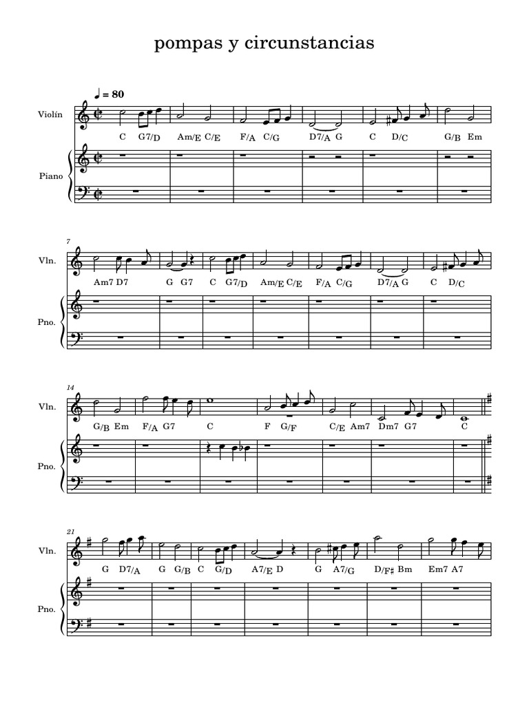 Pompas y Circunstancias | PDF