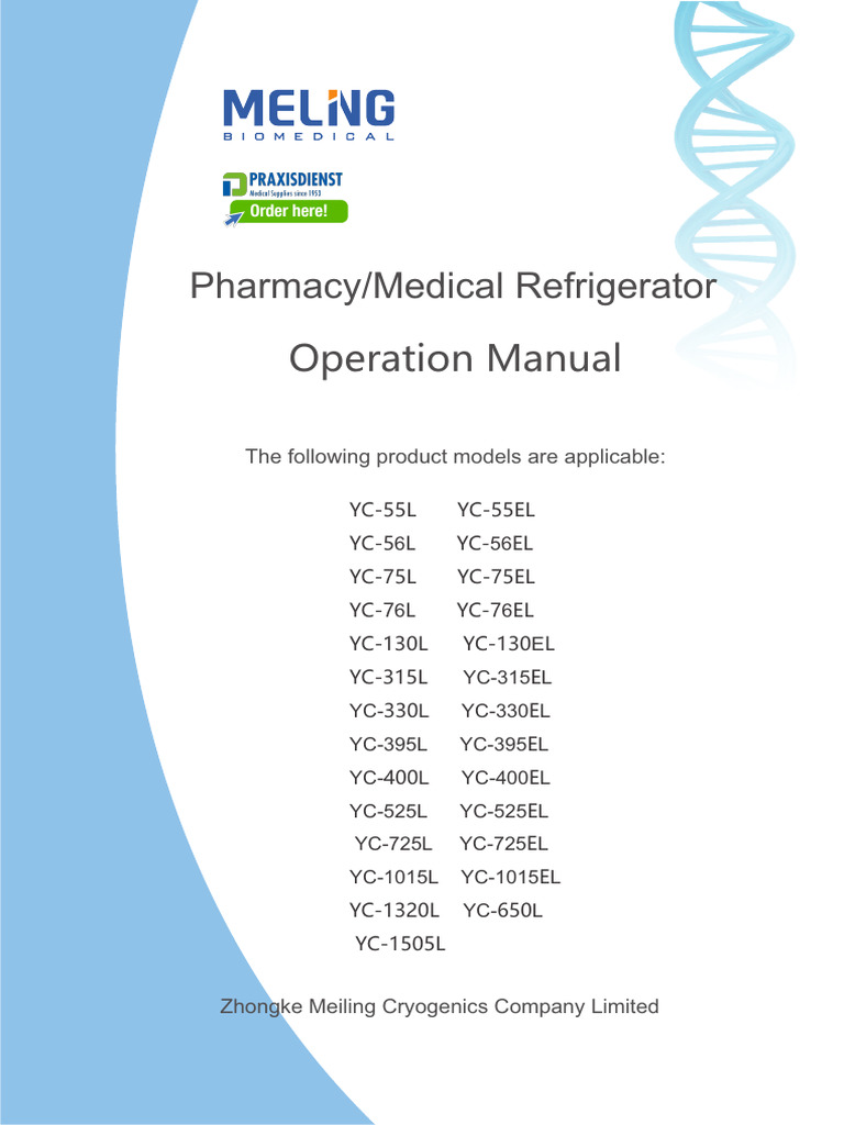 MANUAL MELING YC | PDF | Refrigerator | Ac Power Plugs And Sockets