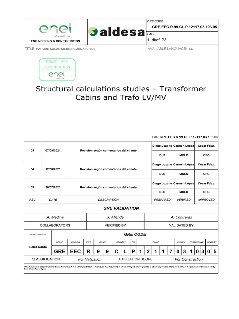 Gre Eec R 99 CL P 12117 03 103 05 | PDF | Viga (Estructura) | Fundación ...