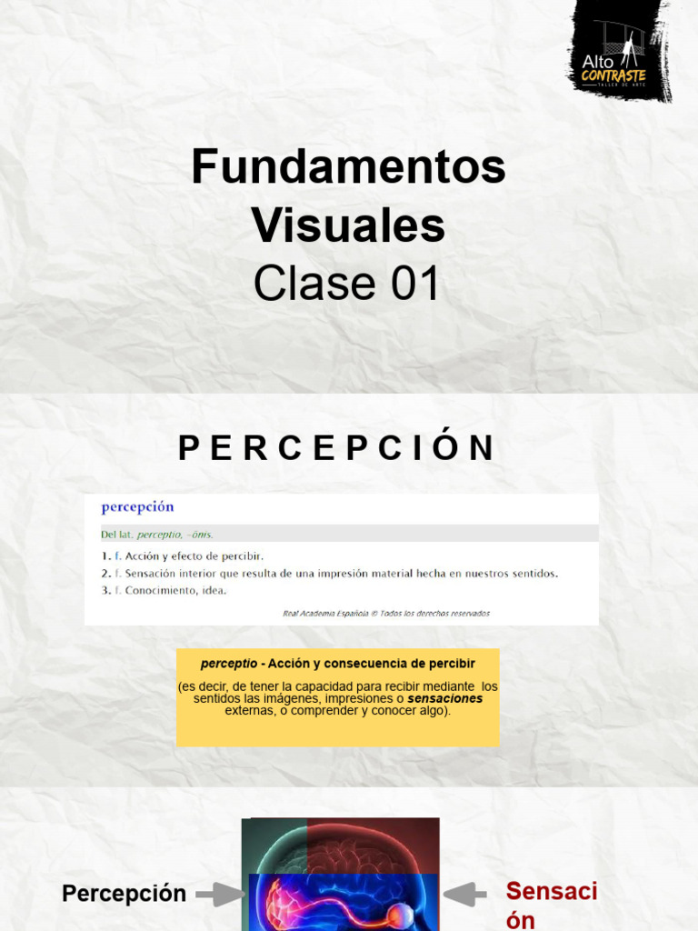 Fundamentos Clase 1-1 | PDF | Sentidos | Percepción
