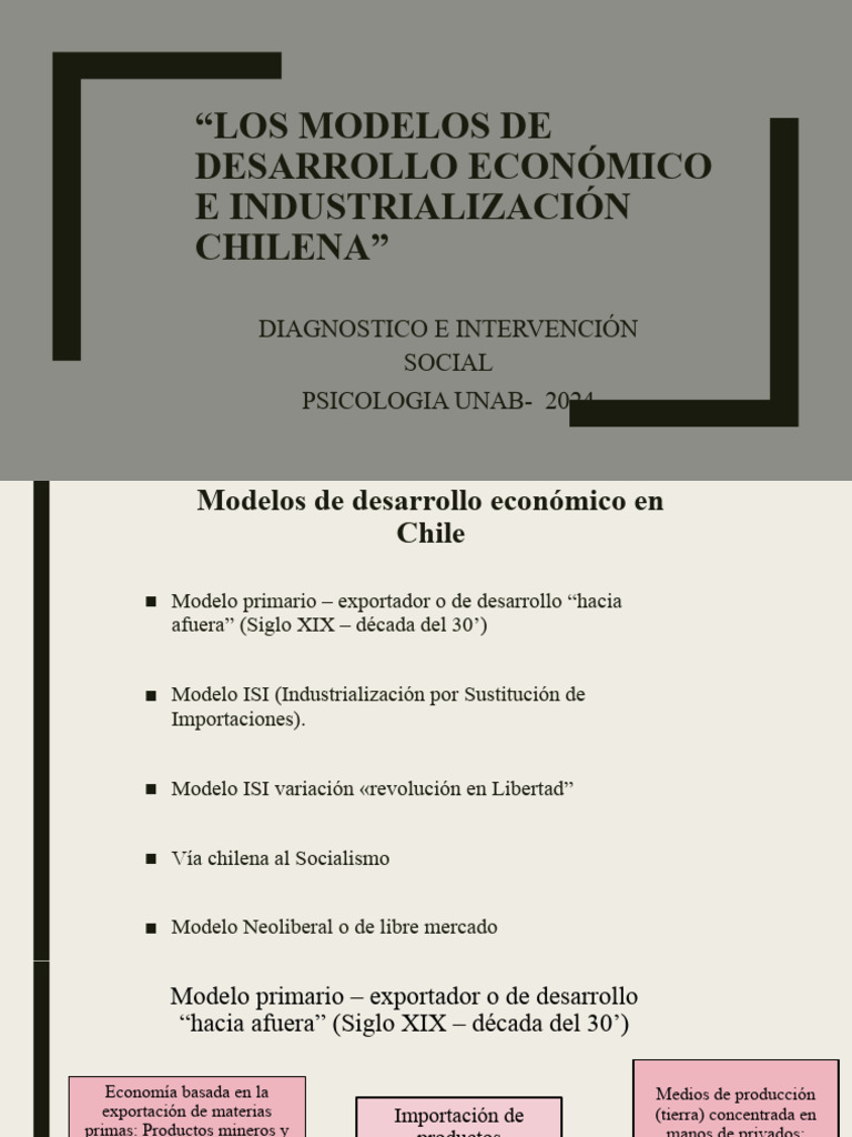 Los Modelos de Desarrollo Económico e Industrialización | PDF | Economias