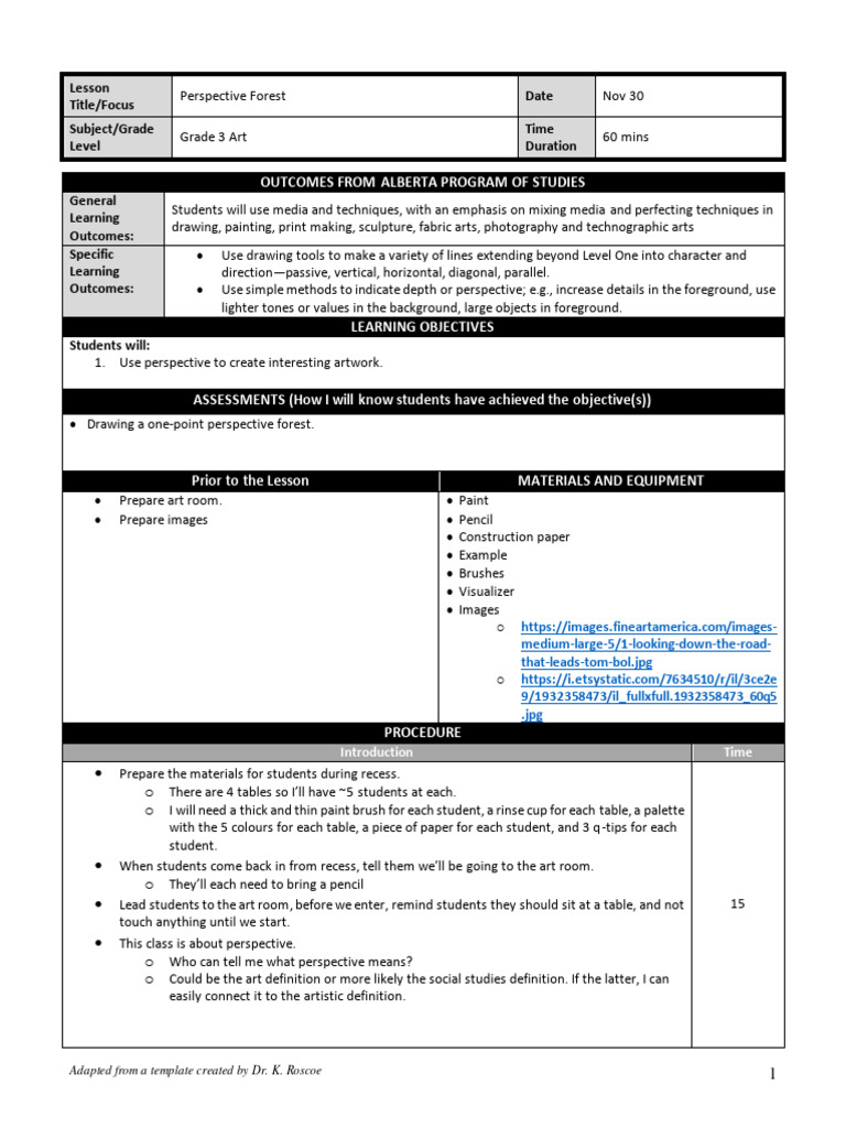 Nov 30 Art - Perspective Forest | PDF | Drawing | Perspective (Graphical)