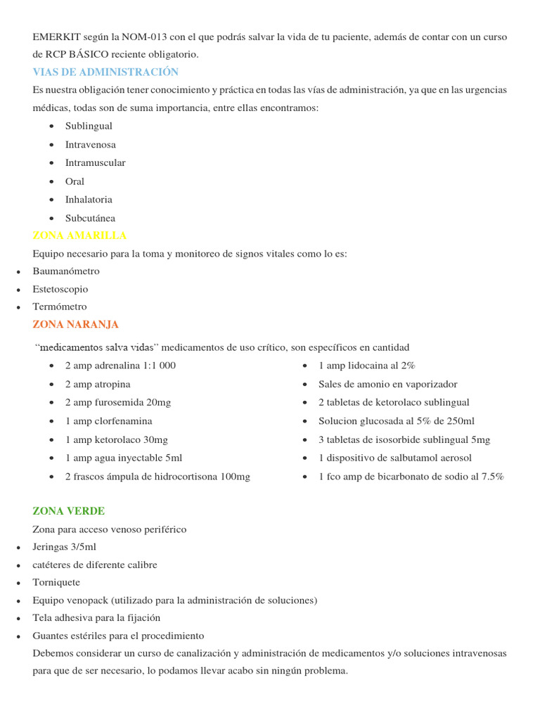 EMERKIT Según La NOM | PDF | Cocina, comidas y vino | Ciencia y matemáticas