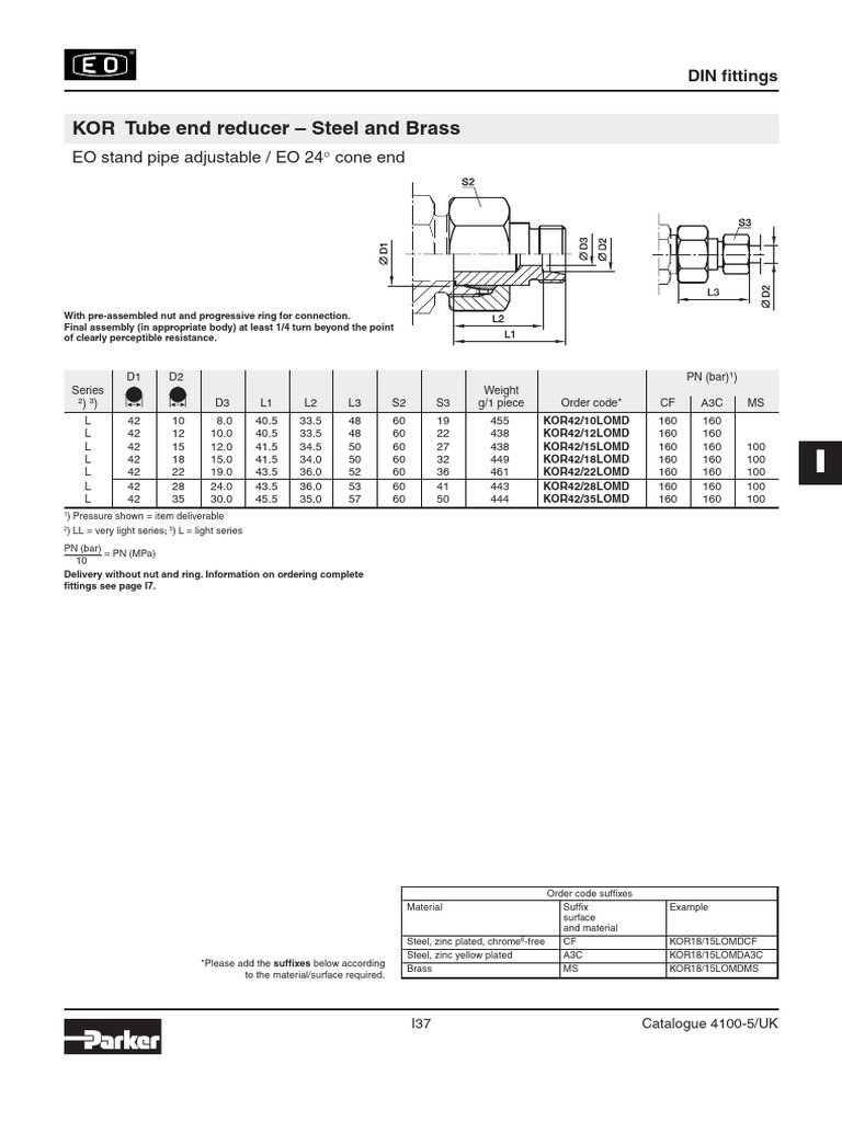 Ermeto Pipe Fittings Catalogue | PDF | Pipe (Fluid Conveyance) | Metals