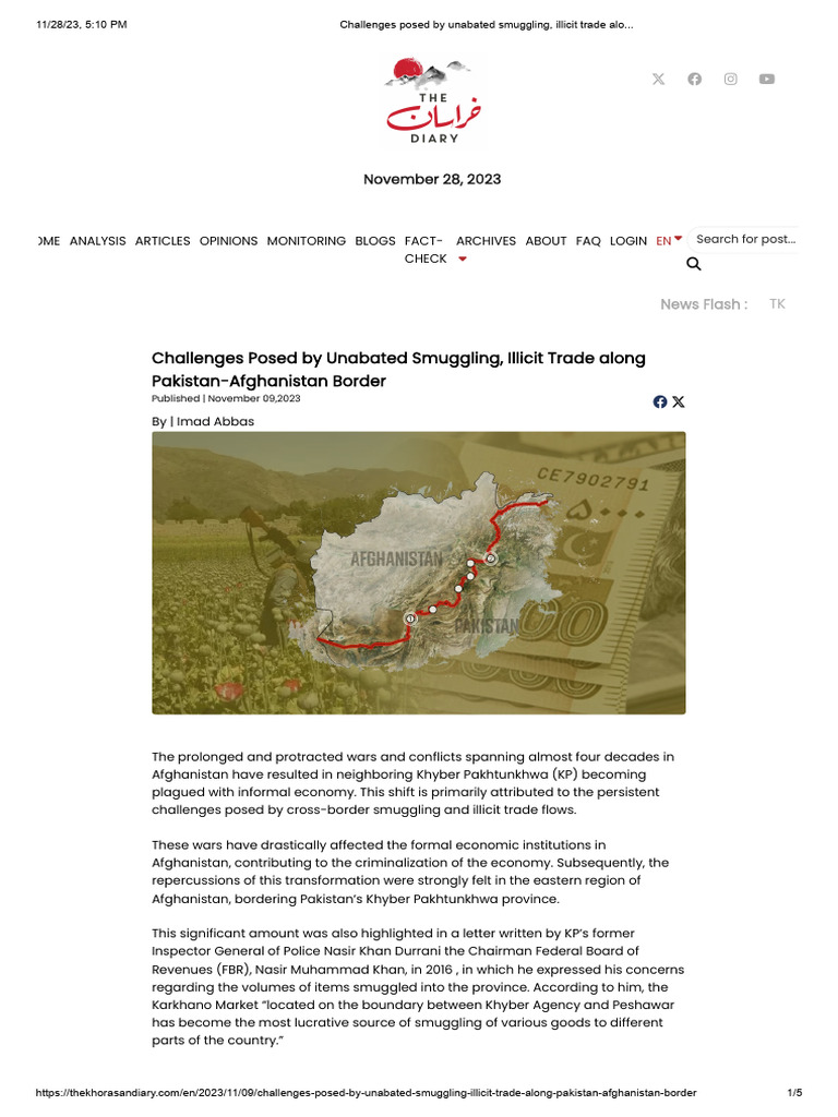 Challenges Posed by Unabated Smuggling, Illicit Trade Alo.. | PDF ...