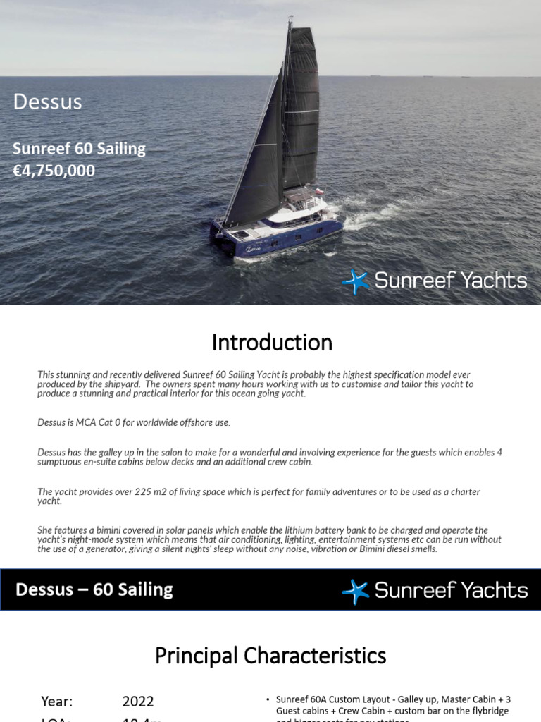Dessus Sunreef 60 Sailing | PDF | Yacht | Upholstery