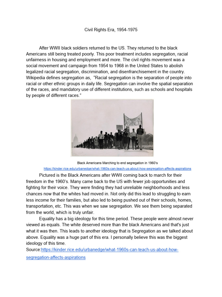 Civil Rights Era 1 | PDF | Politics