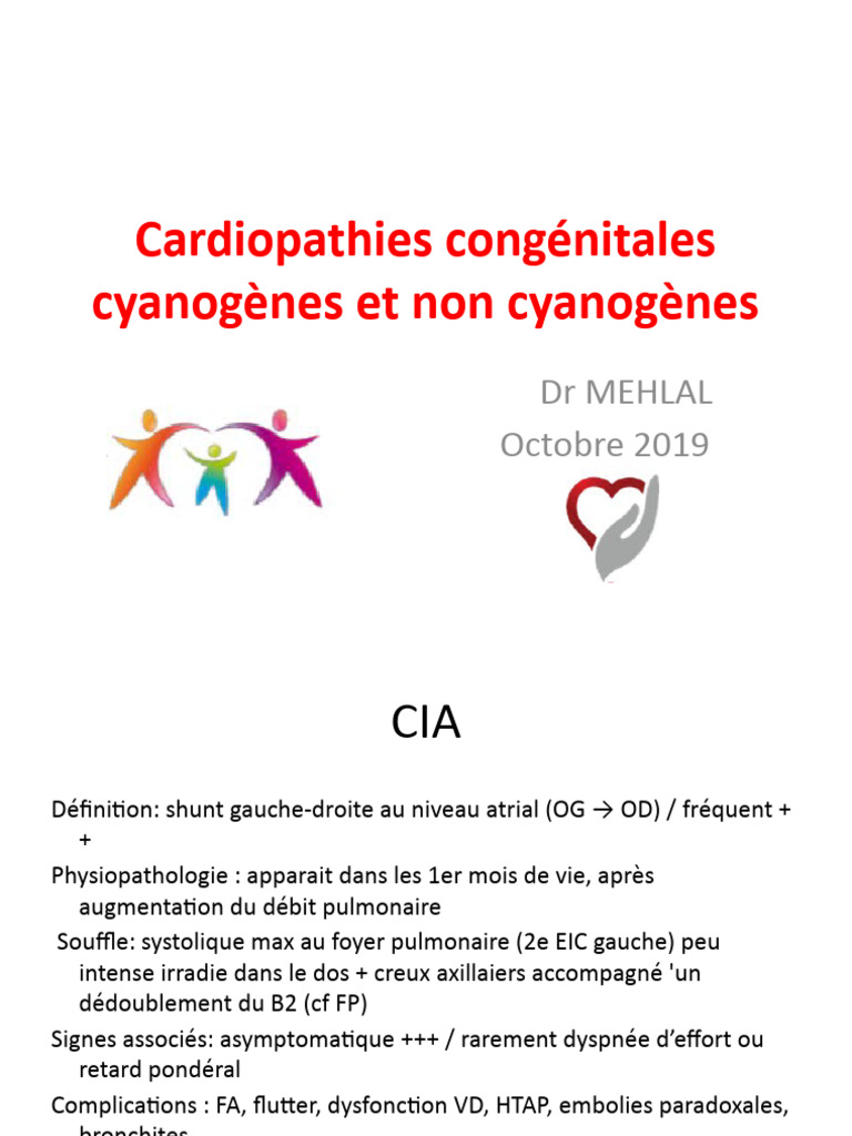 Cardiopathies Congénitales Cyanogènes Et Non Cyanogènes | PDF | Maladies cardiovasculaires ...