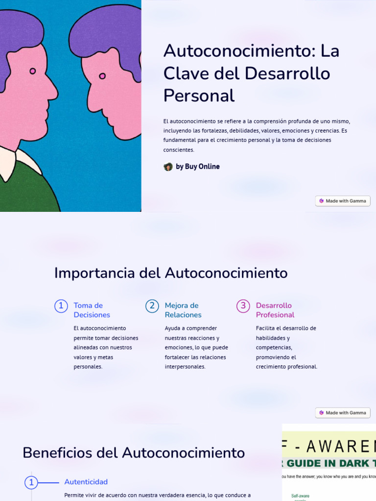Autoconocimiento: Clave para Crecimiento Personal | PDF | Las emociones ...