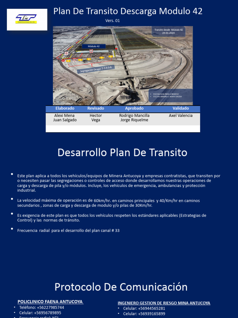 Plan de Transito Pilas Rom Descarga Modulo 42 ENERO 2024 | PDF
