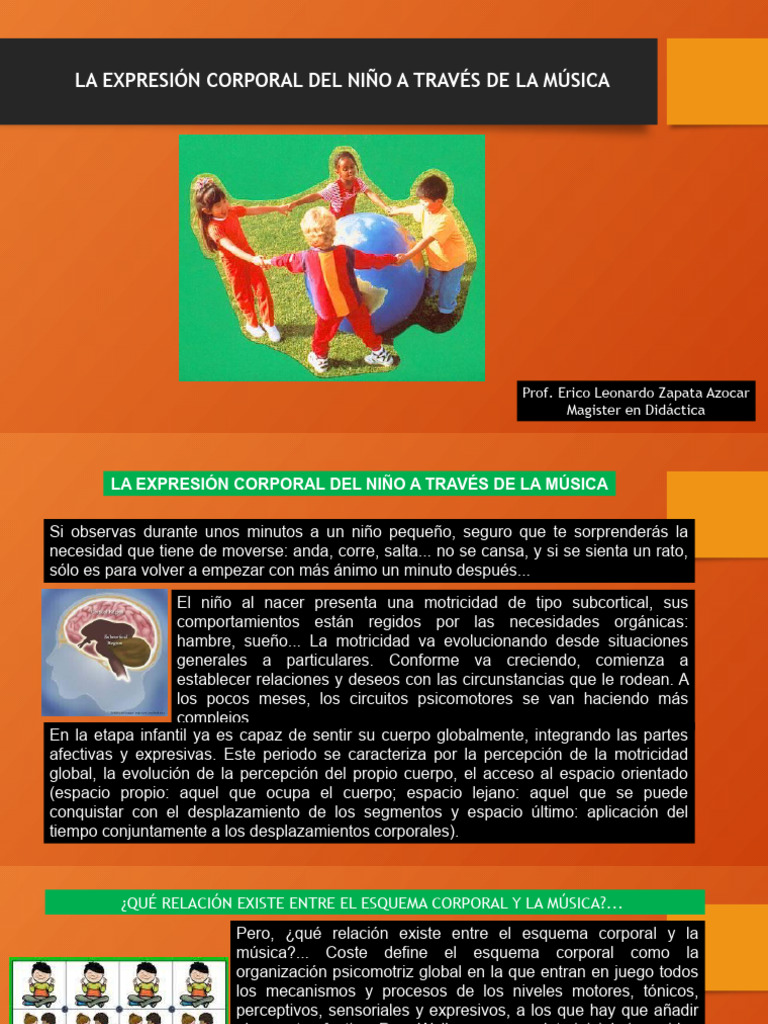 Expresion Corporal Del Niño | PDF | Ritmo | Aprendizaje