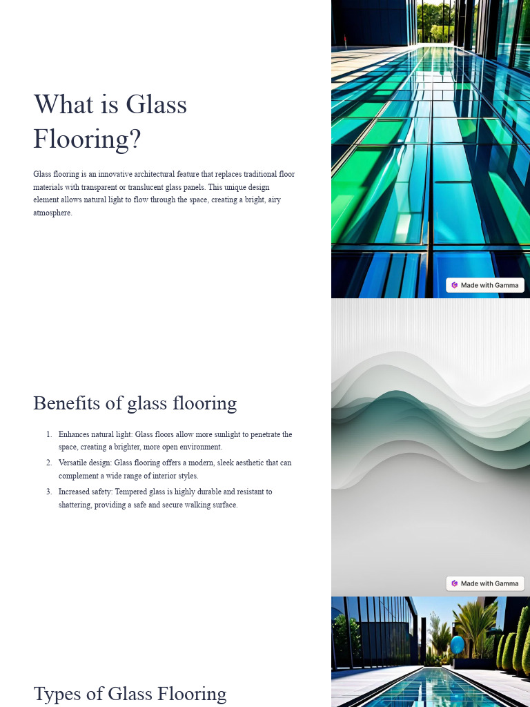 Glass Flooring Guide for Designers | PDF | Glasses | Flooring