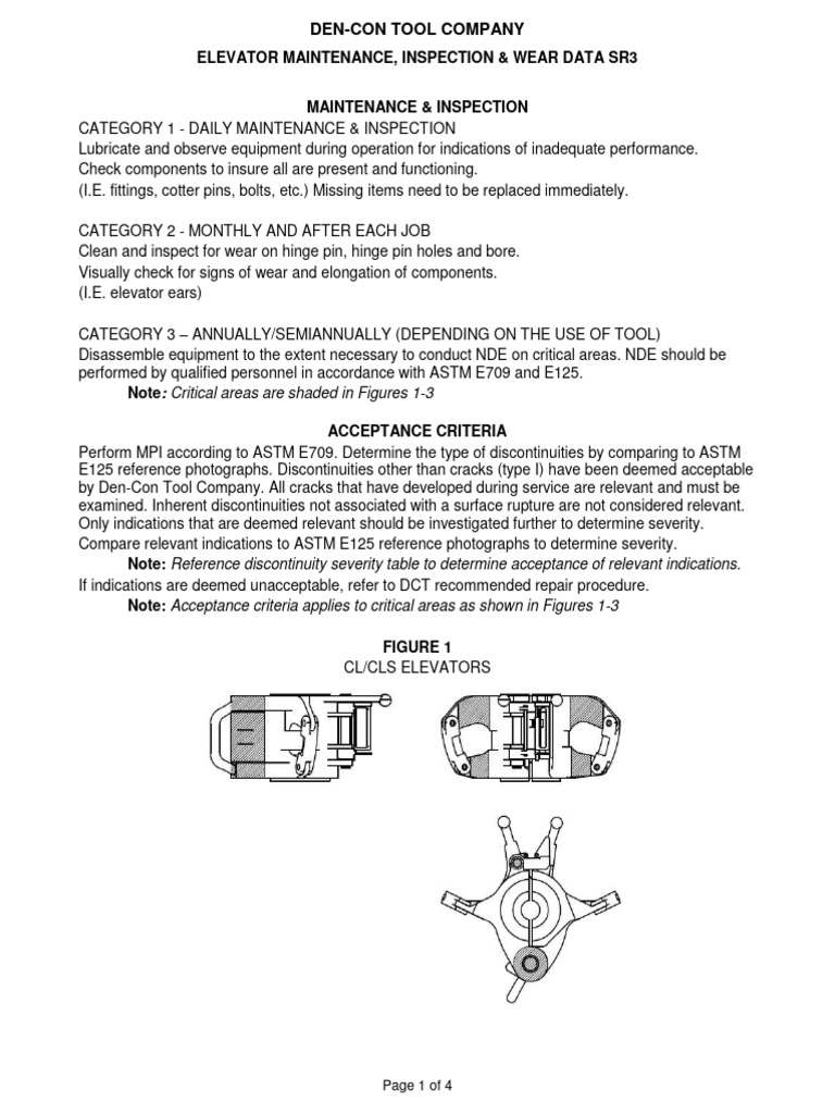 Elevator Maintenance & Inspection Guide | PDF | Wear | Mechanical ...