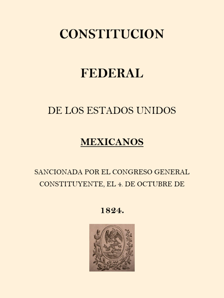Constitucion de 1824 | PDF | México | Legislador