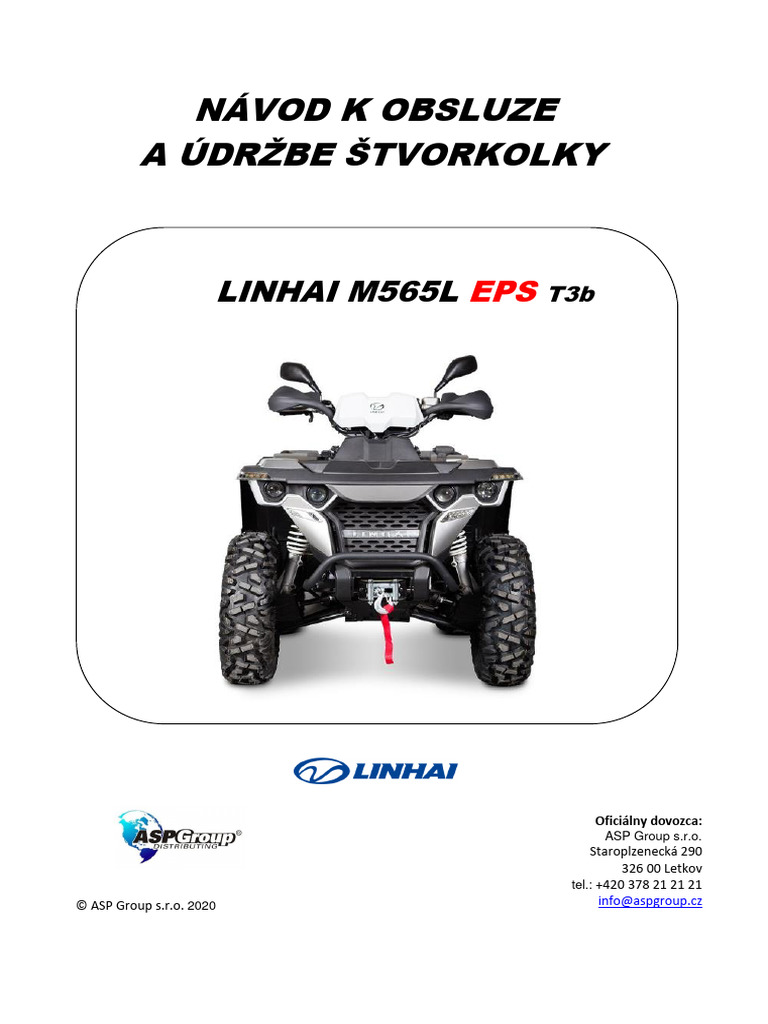 Linhai M565L T3b Manual SK | PDF