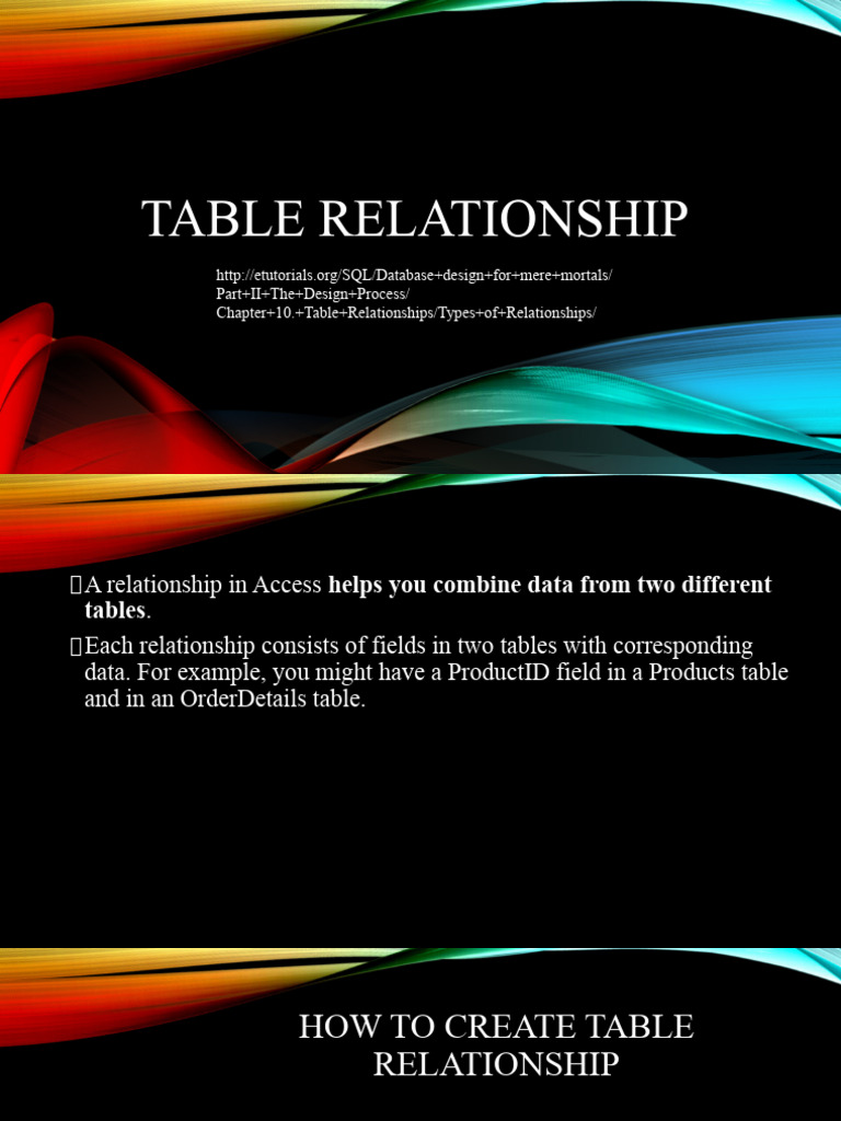 Table Relationship | PDF | Software | Information Science