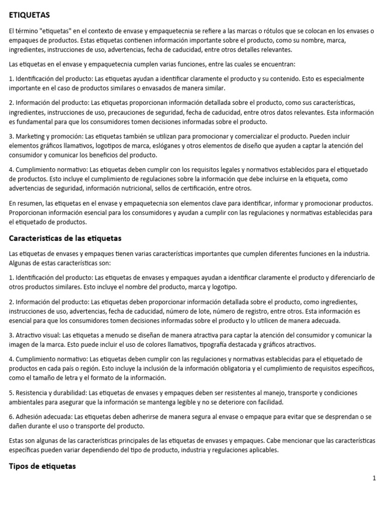Envase Y Empaquetecnia Pdf Marca Impresión
