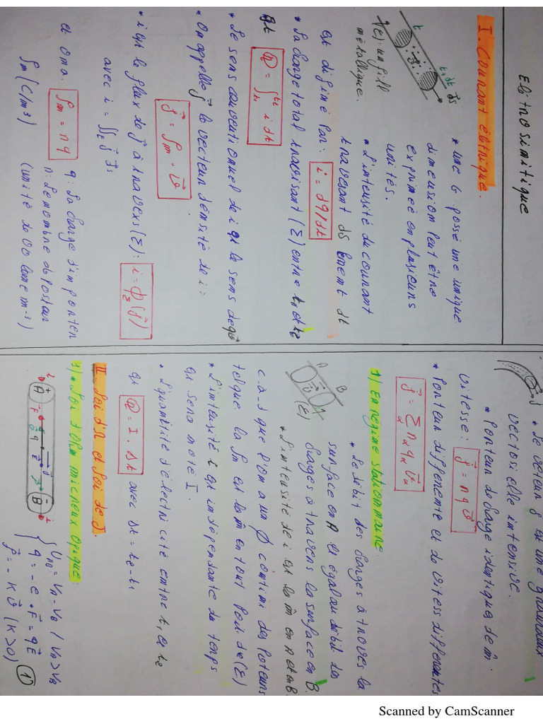 Resume 2 Electrostatique Et Électrocinétique SMPC S2 2021 2022 | PDF
