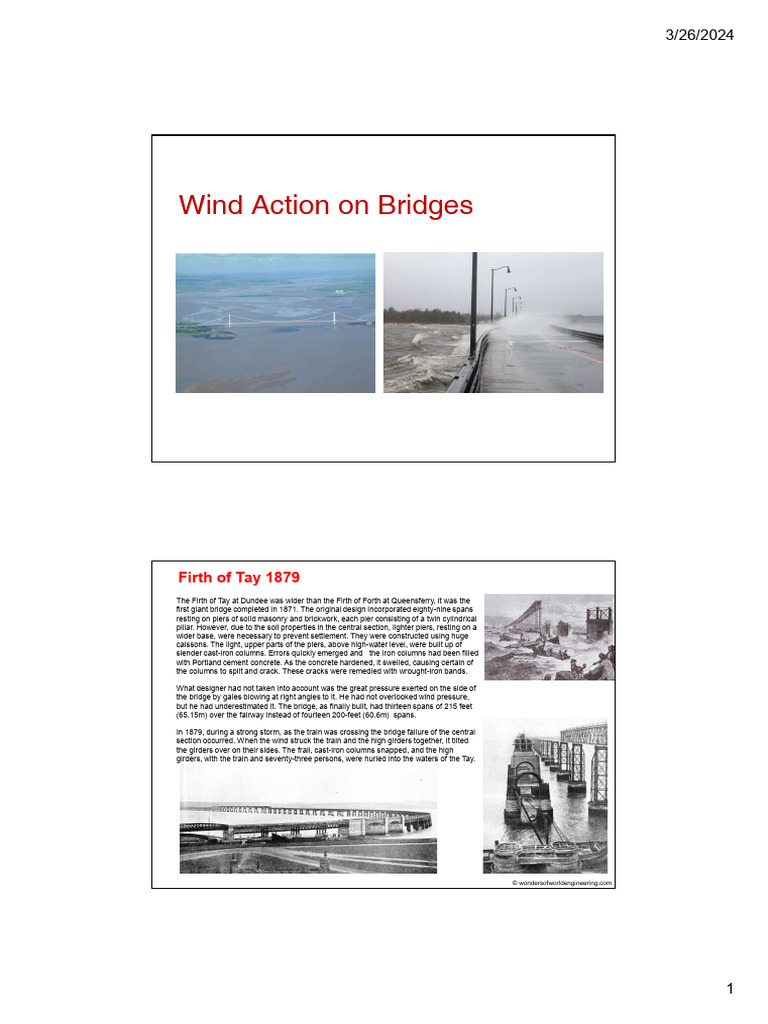 Wind effects Bridges | PDF | Wound | Wind Speed